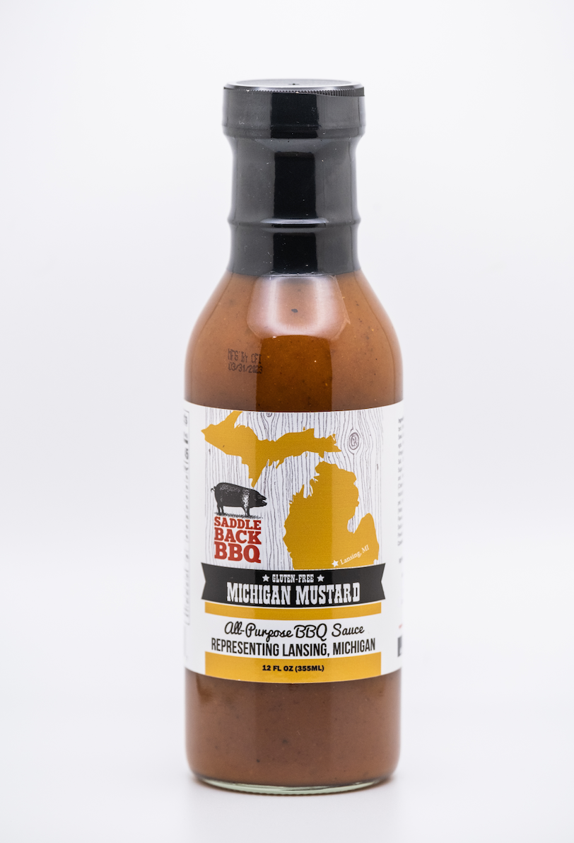 Michigan Mustard 12oz Bottle – Saddleback BBQ